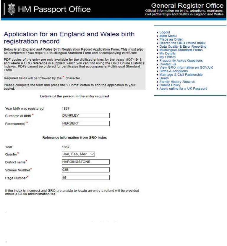 Family Tree: Guide to a Birth Certificate in England and Wales - Family ...