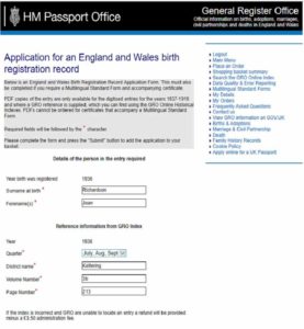Family Tree: Guide to a Birth Certificate in England and Wales - Family ...